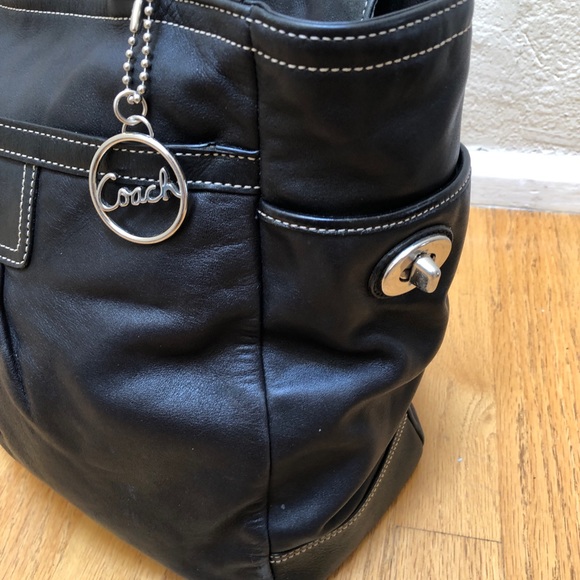 Coach | Bags | Coach Large Leather Tote Bag | Poshmark